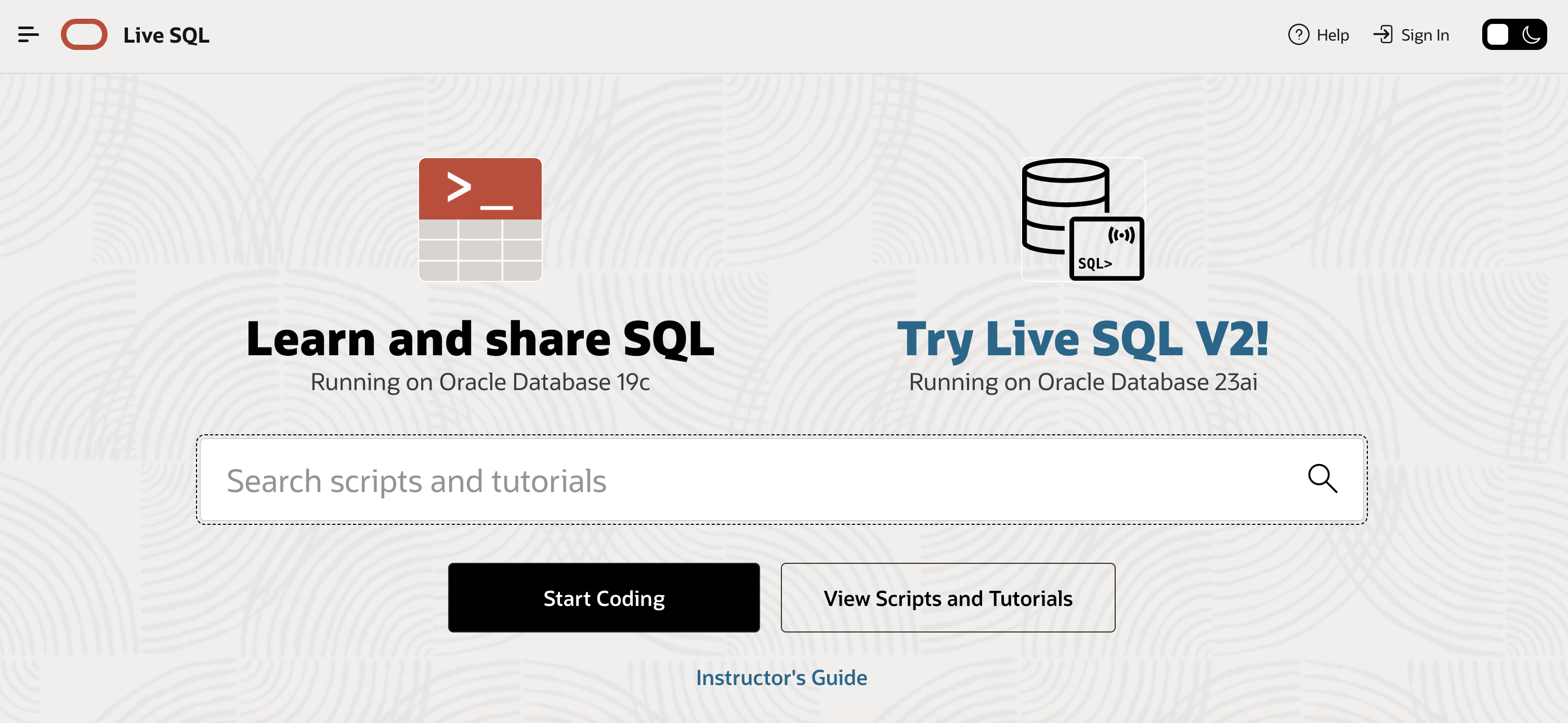 Oracle Live SQL v2が出ました #oracle - Qiita