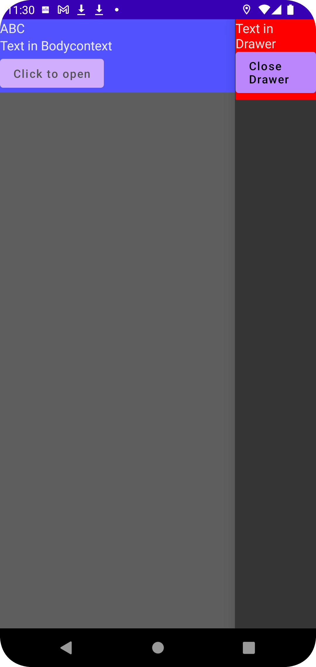 JetpackComposeで、Drawerを右から出す #Android - Qiita