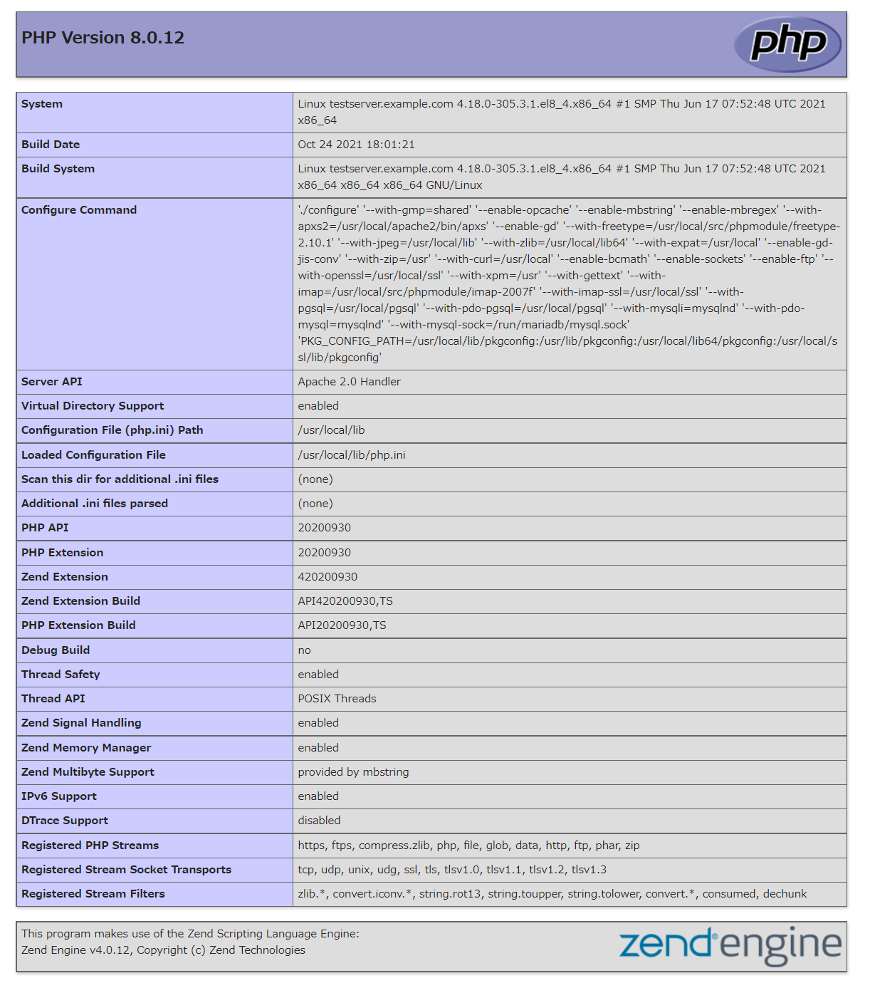 PHP8.0.xをインストールする（ソースからビルドする）for RockyLinux8.5 #PHP - Qiita