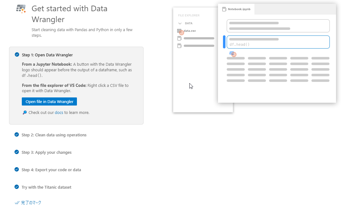 Data Wrangler extension for Visual Studio Code Insiders #Python - Qiita