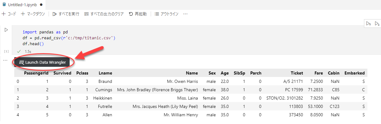 Data Wrangler extension for Visual Studio Code Insiders #Python - Qiita