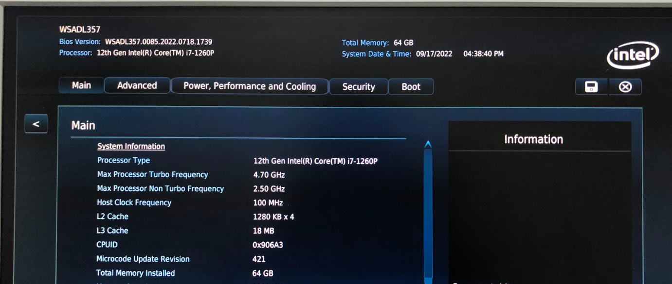 Intel NUC 12 Pro キット NUC12WSHi7 の BIOS アップデート #VMware_ESXi - Qiita