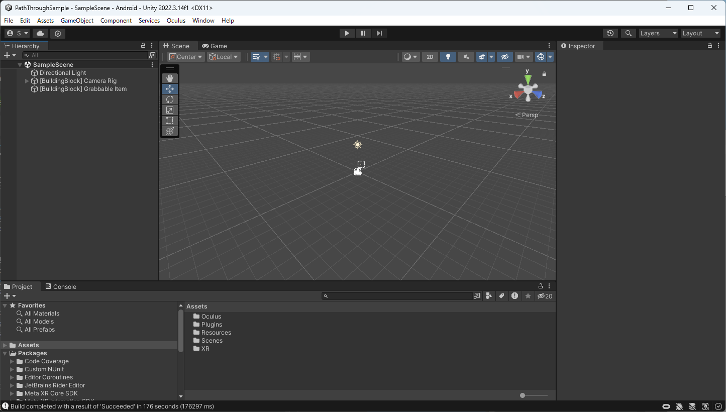 Quest 3を使って、物を掴んだり、パススルーするプロジェクトを作る #Unity - Qiita