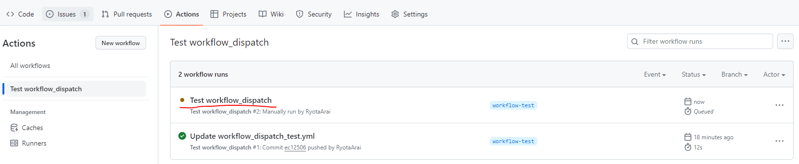 デフォルトブランチに存在しないGitHub Actionsのワークフローをworkflow_dispatchで実行する方法 #GitHubActions - Qiita