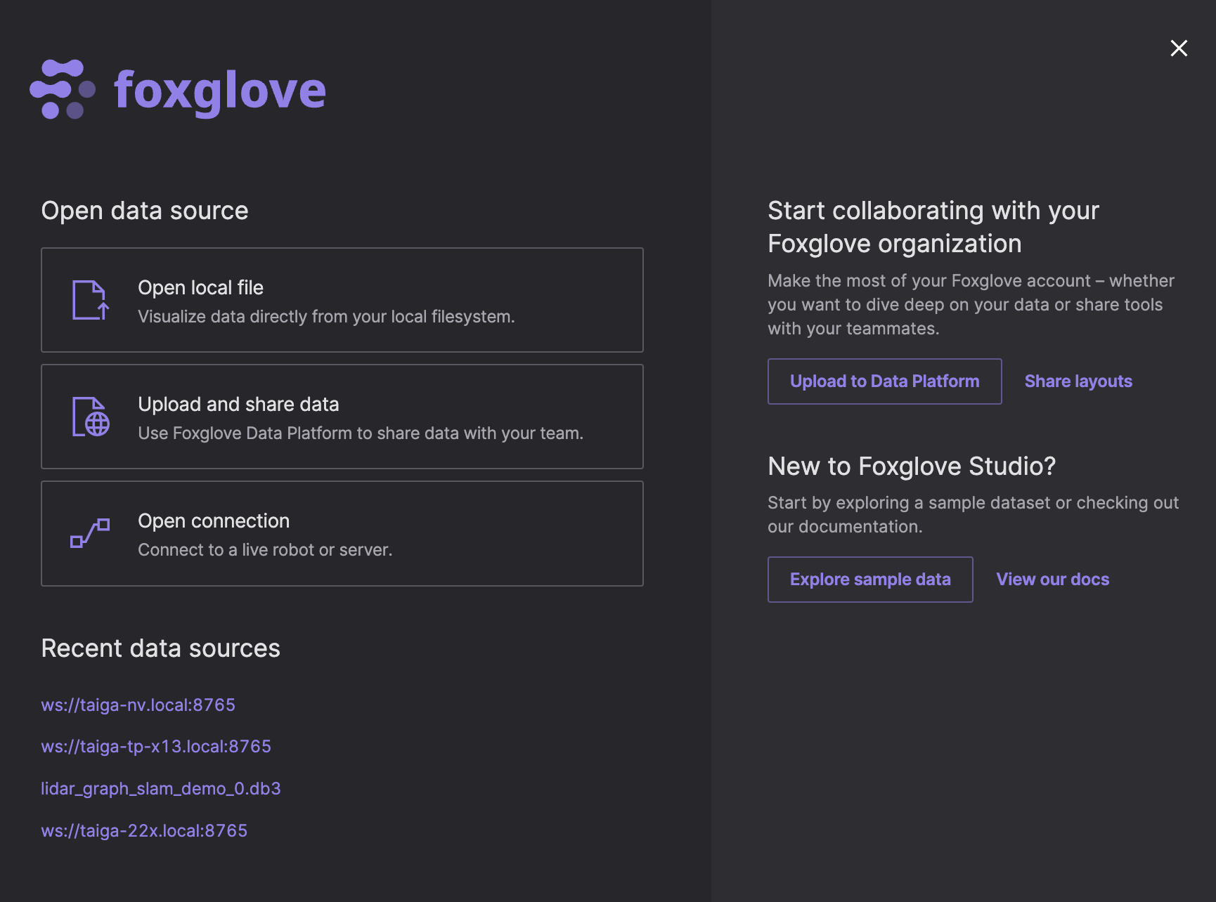 Foxglove Studioを使う #ROS2 - Qiita