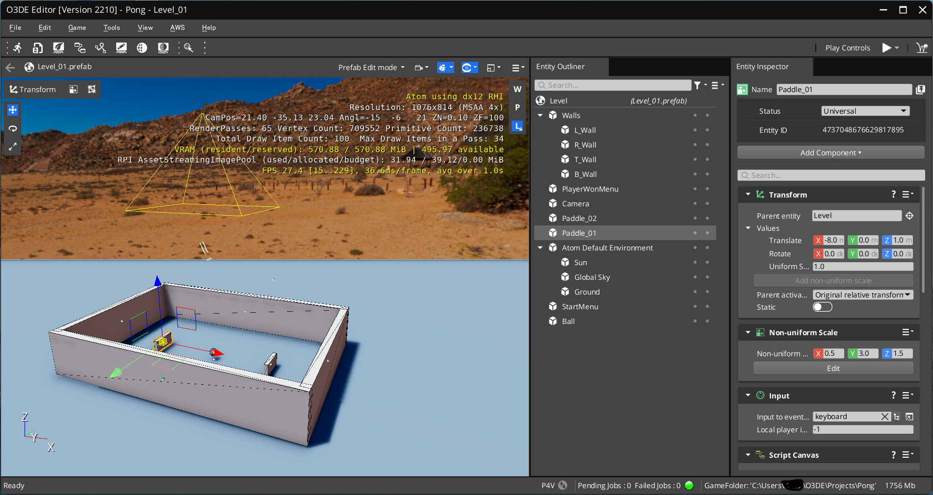 Open 3D Engine 101 - 主な特徴と始め方 #game - Qiita