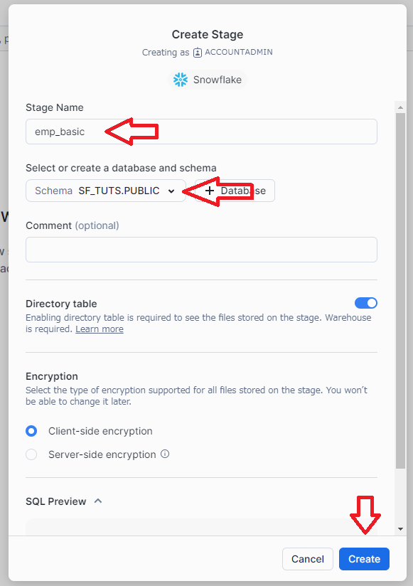 Snowflakeの20分チュートリアルをコンソールのみで実行 #SQL - Qiita