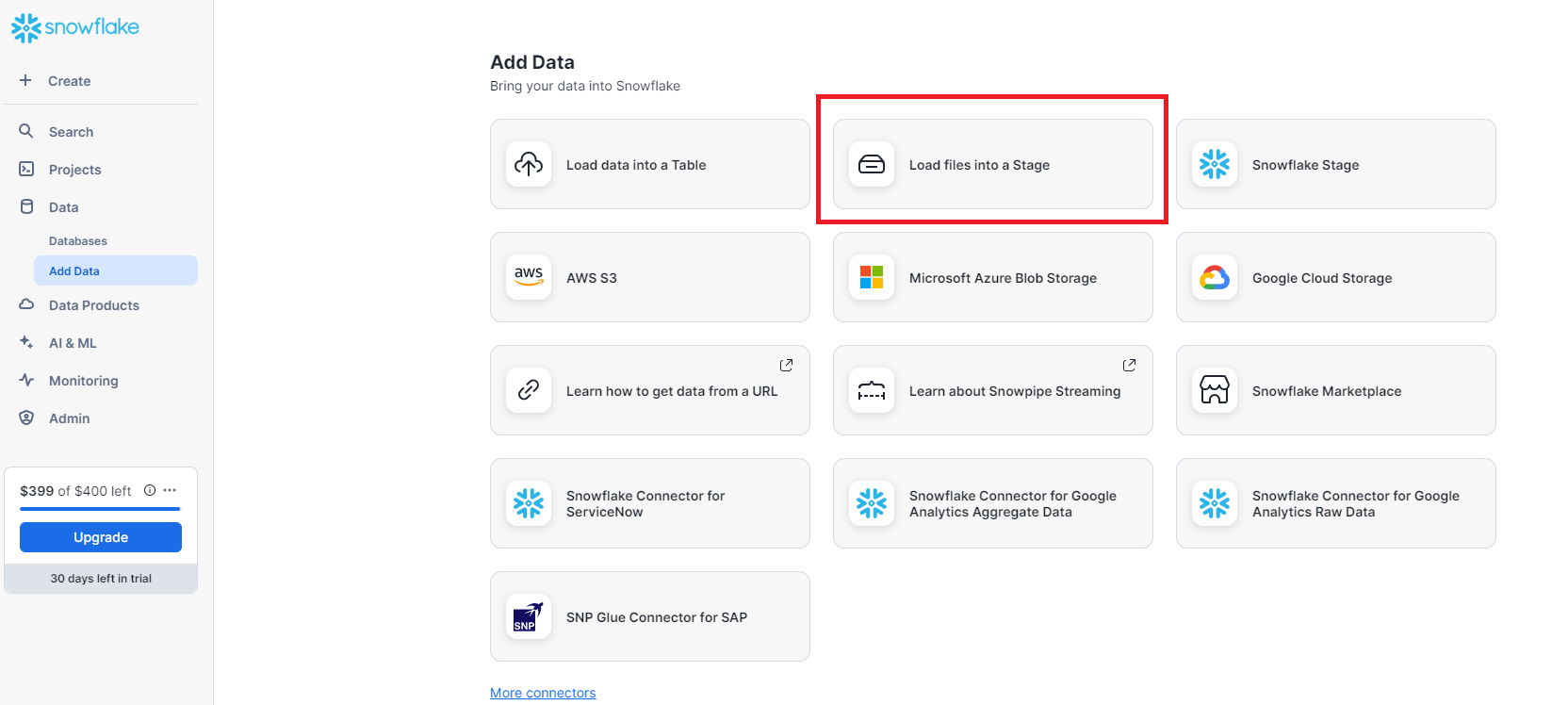 Snowflakeの20分チュートリアルをコンソールのみで実行 #SQL - Qiita