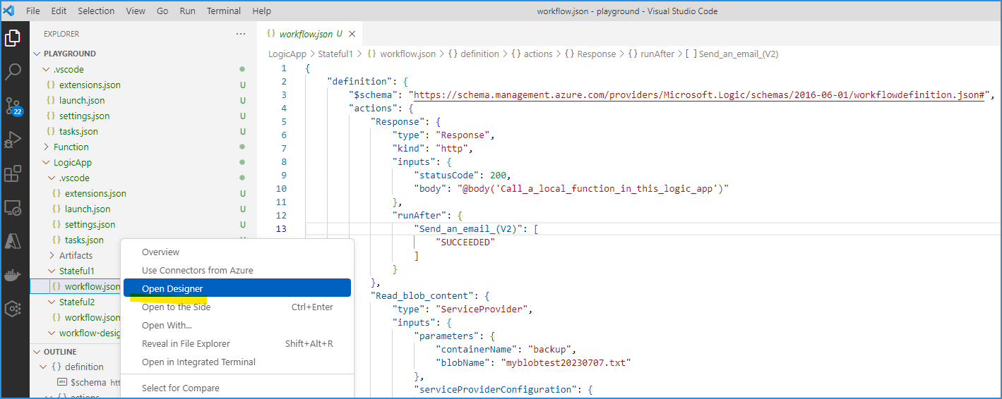 VS Code で Logic Apps Standard ワークフローを作成する #VSCode - Qiita