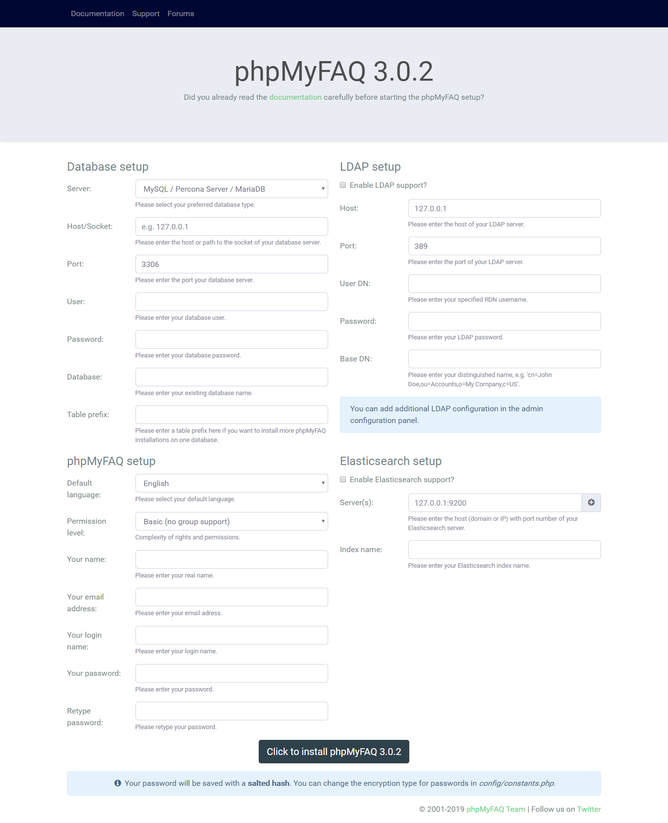 phpMyFAQ on Docker on CentOS7 #phpMyFaq - Qiita
