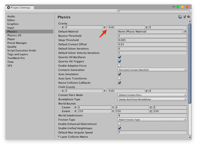 Unityの重力加速度を変更 #Unity - Qiita