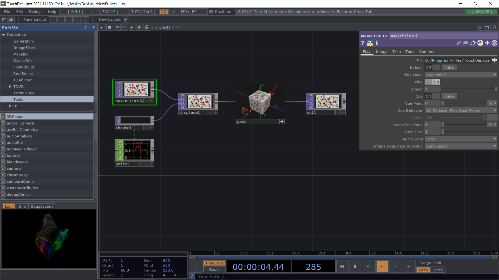 TouchDesigner×Pythonで軽率にOSC通信する方法を初心者向けに説明する #Python - Qiita