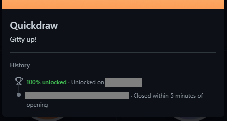 GitHubのAchievementsのQuickdrawの取得条件を調べてみた。ついでにAchievements一覧も #GitHub - Qiita